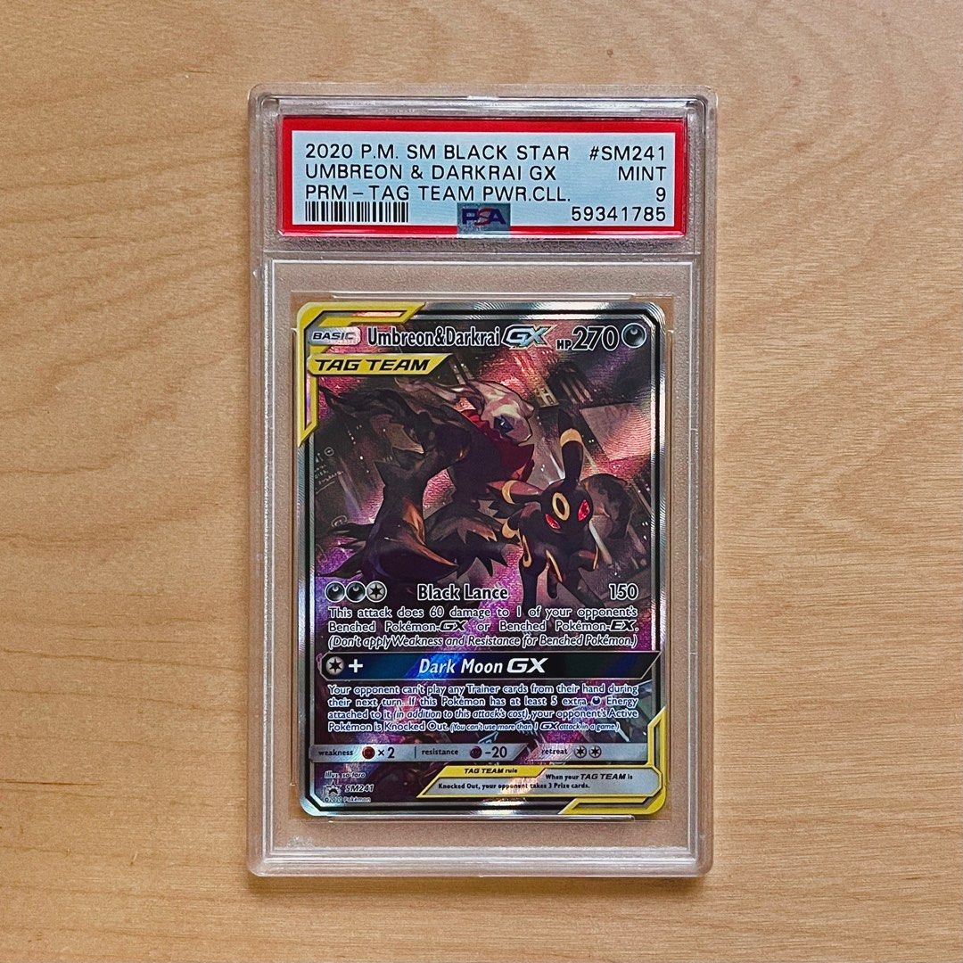 Umbreon and Darkrai GX PSA9, Hobbies & Toys, Toys & Games on Carousell