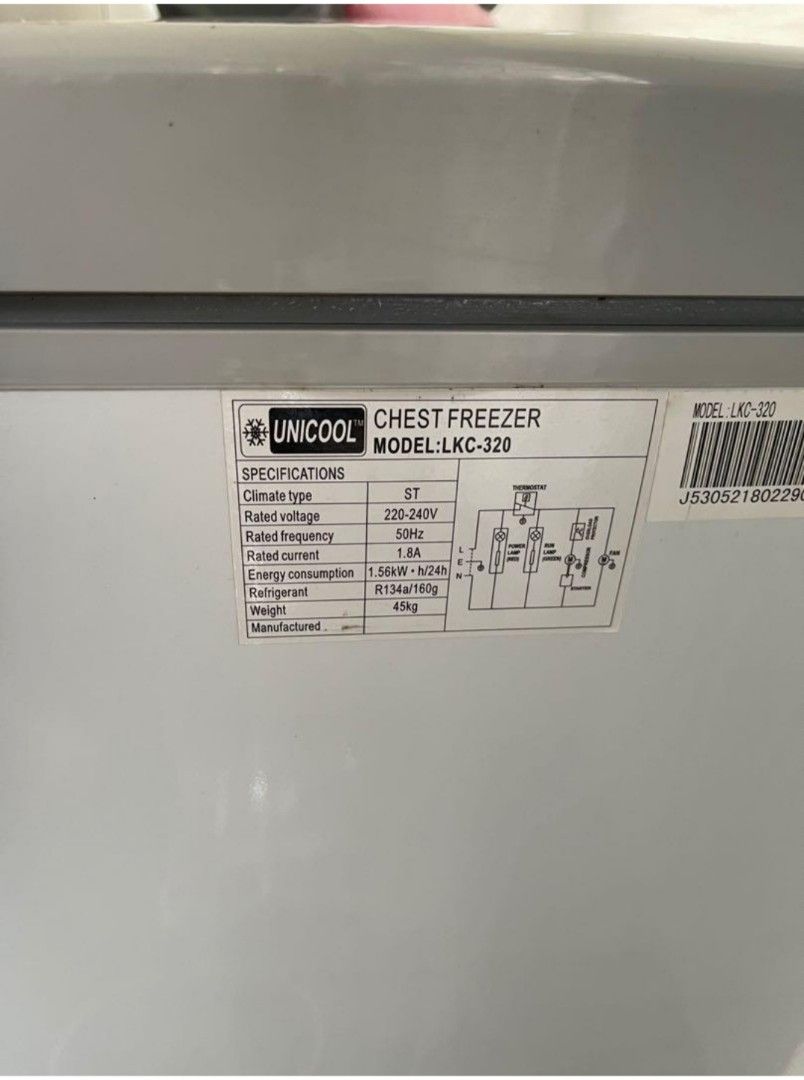 UNICOOL Chest Freezer, TV & Home Appliances, Kitchen Appliances, Refrigerators & Freezers on ...