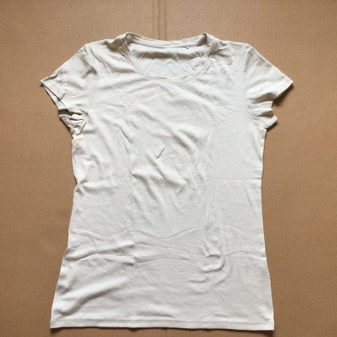 Uniqlo Basic Nude Top, Women's Fashion, Tops, Shirts on Carousell