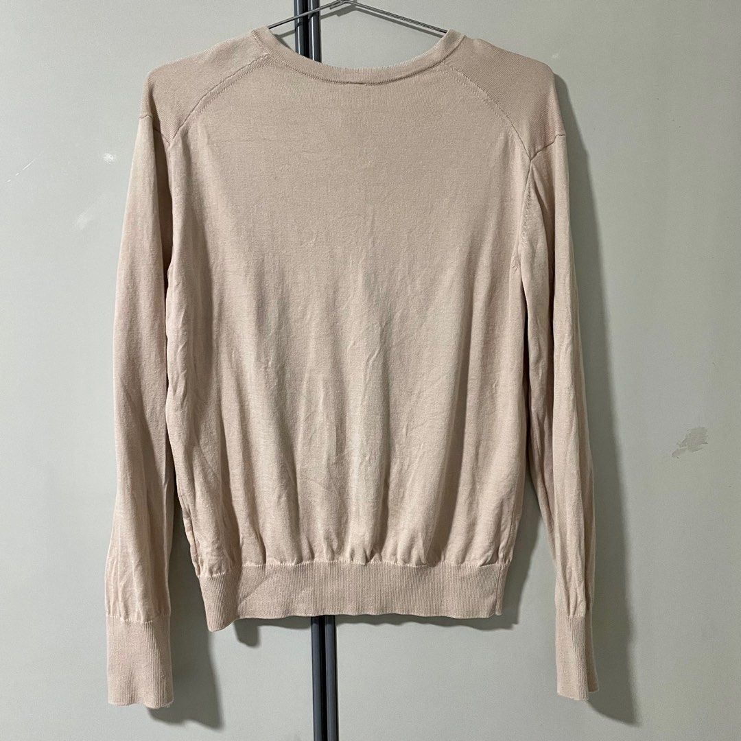 Uniqlo Beige Cardigan, Women's Fashion, Coats, Jackets and Outerwear on ...