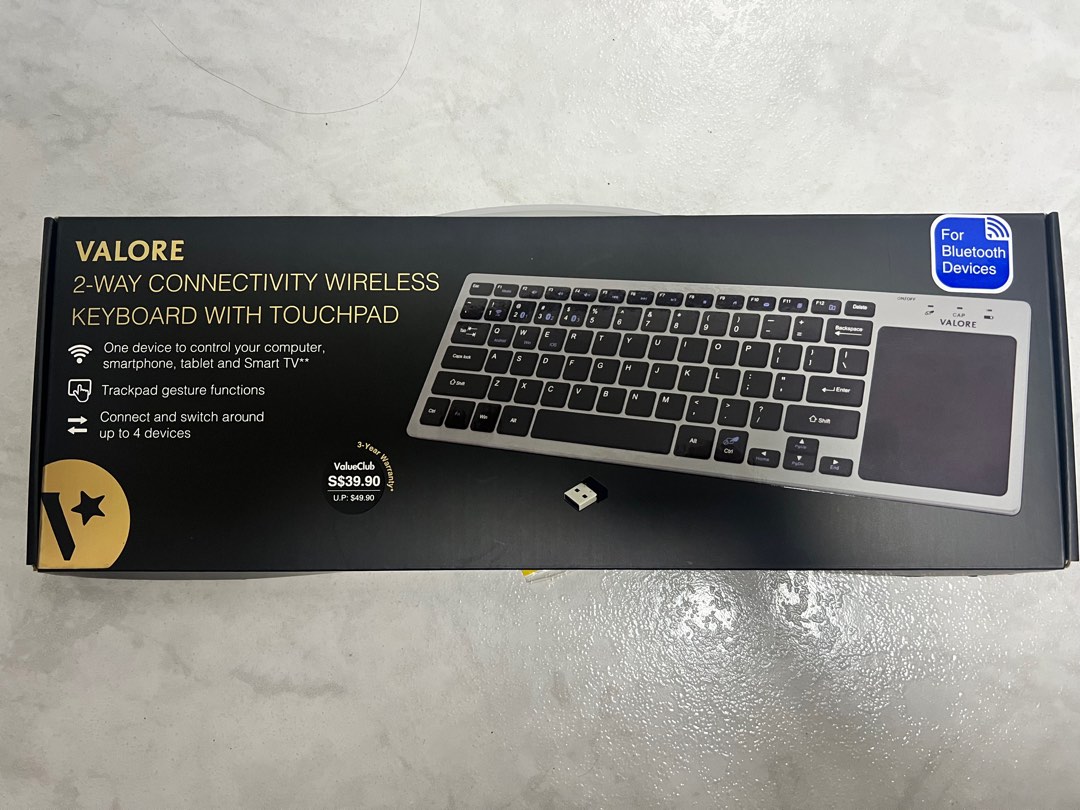 Valore 2 way connectivity wireless Keyboard, Computers & Tech, Parts & Accessories, Other ...
