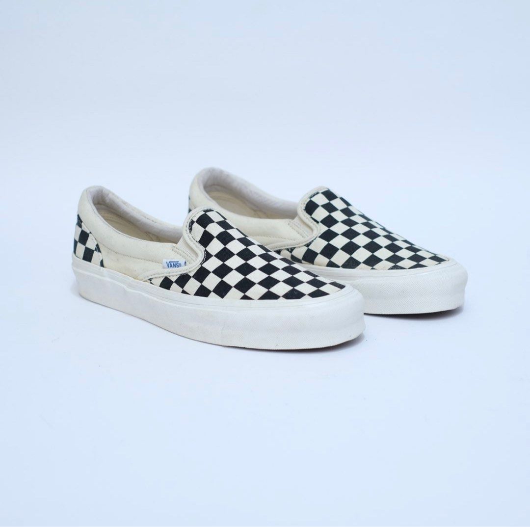 Vans Slip On Vault OG Checkerboard, Fesyen Pria, Sepatu , Sneakers di ...