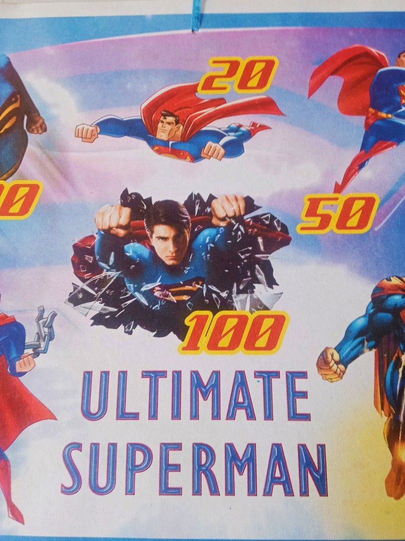 Vintage 80's/90's Style Tikam, Ultimate Superman Game Board., Hobbies ...