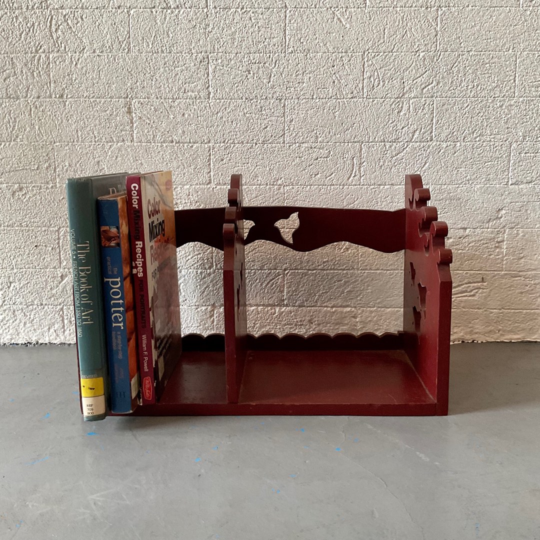 Vintage book holder, Furniture & Home Living, Furniture, Shelves ...