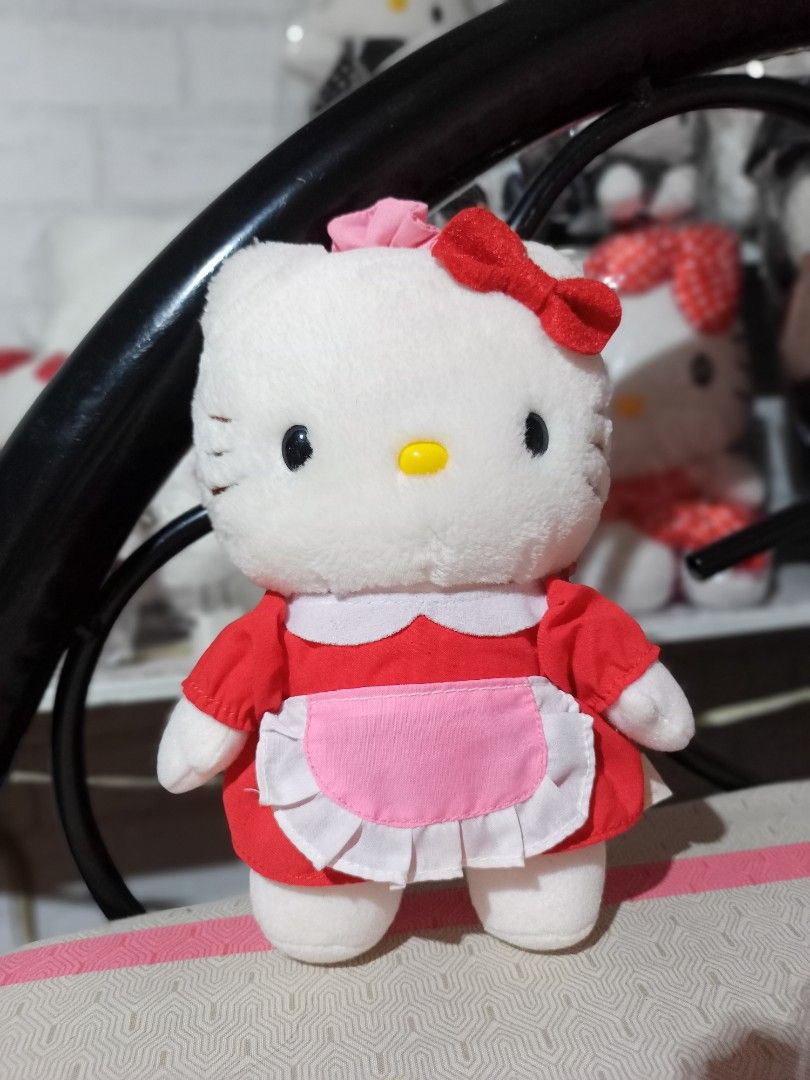 Vintage Hello Kitty Maid 8" plush Red & Yellow, Hobbies & Toys, Toys ...