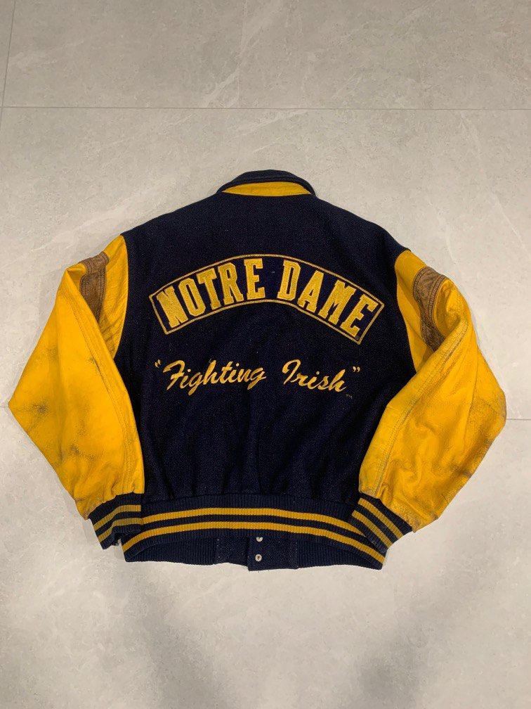 Vintage University of Notre Dame Fighting Irish Varsity Jacket, Men's ...