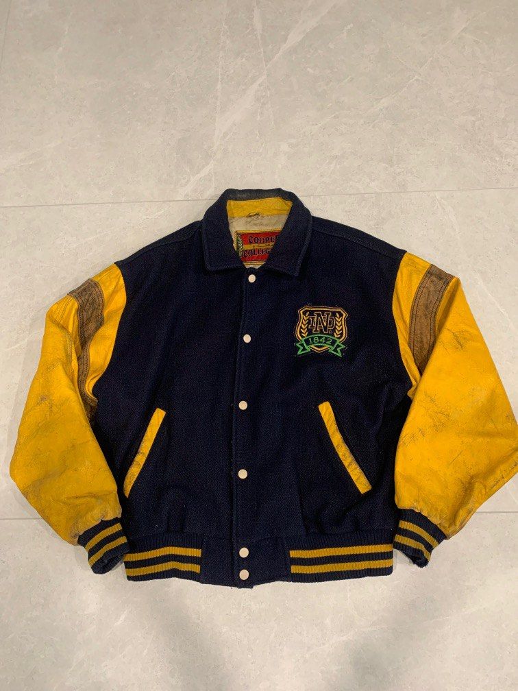 Vintage University of Notre Dame Fighting Irish Varsity Jacket, Men's ...
