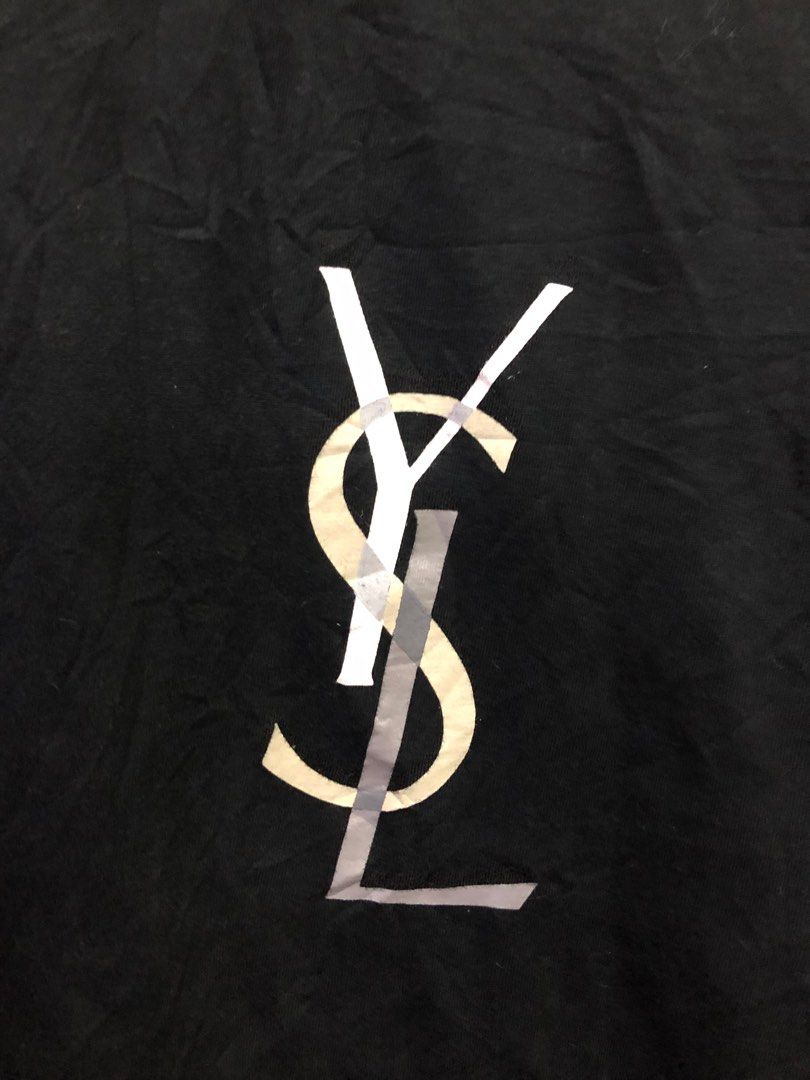 VINTAGE YSL TRICOLOR LOGO, Men's Fashion, Tops & Sets, Tshirts & Polo ...