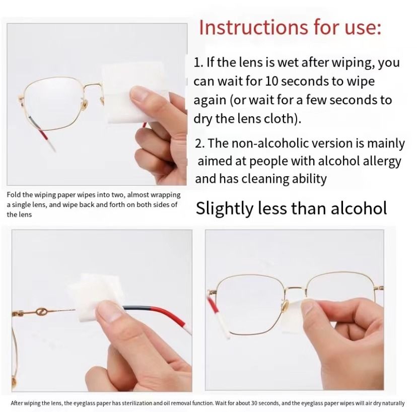 Wiping Paper Glasses Cleaning Glasses Cloth Eyes Mobile Phone Screen ...