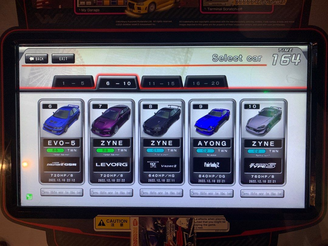 Wmmt 6rr Wangan Rx8 Rx7 S2000 Banapassport Card Data Video Gaming