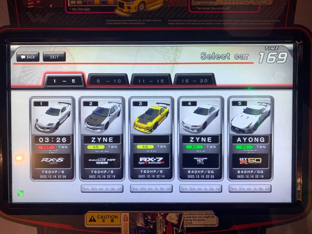 Wmmt 6rr Wangan Rx8 Rx7 S2000 Banapassport Card Data Video Gaming