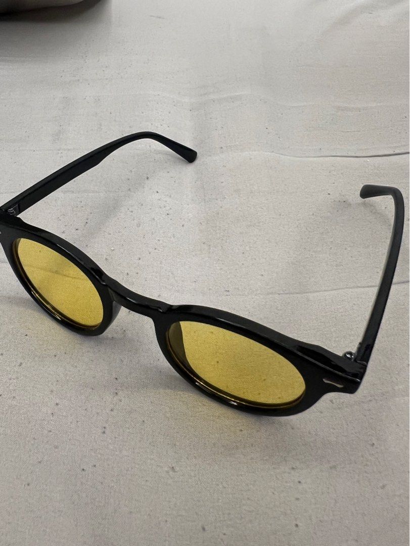 Yellow tinted glasses shades, Women's Fashion, Watches & Accessories ...
