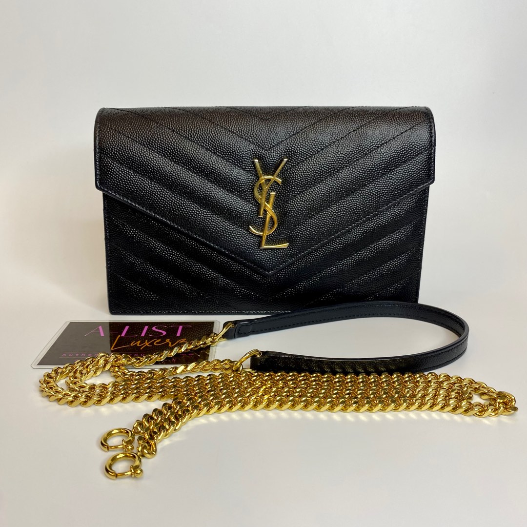 YSL WOC BLACK, Luxury, Bags & Wallets on Carousell