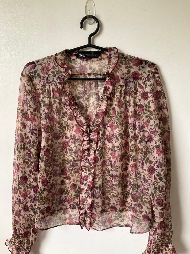 Zara, Women's Fashion, Tops, Blouses on Carousell