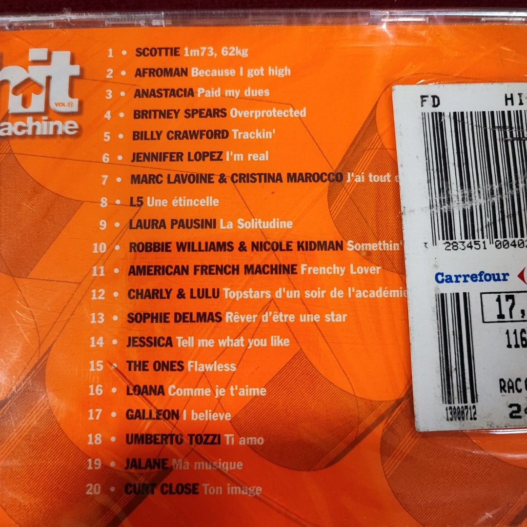 100%new Hit Machine Vol 11 CD / 2002年 華納唱片 #罕有全新未開, 興趣及遊戲, 音樂、樂器 & 配件 ...
