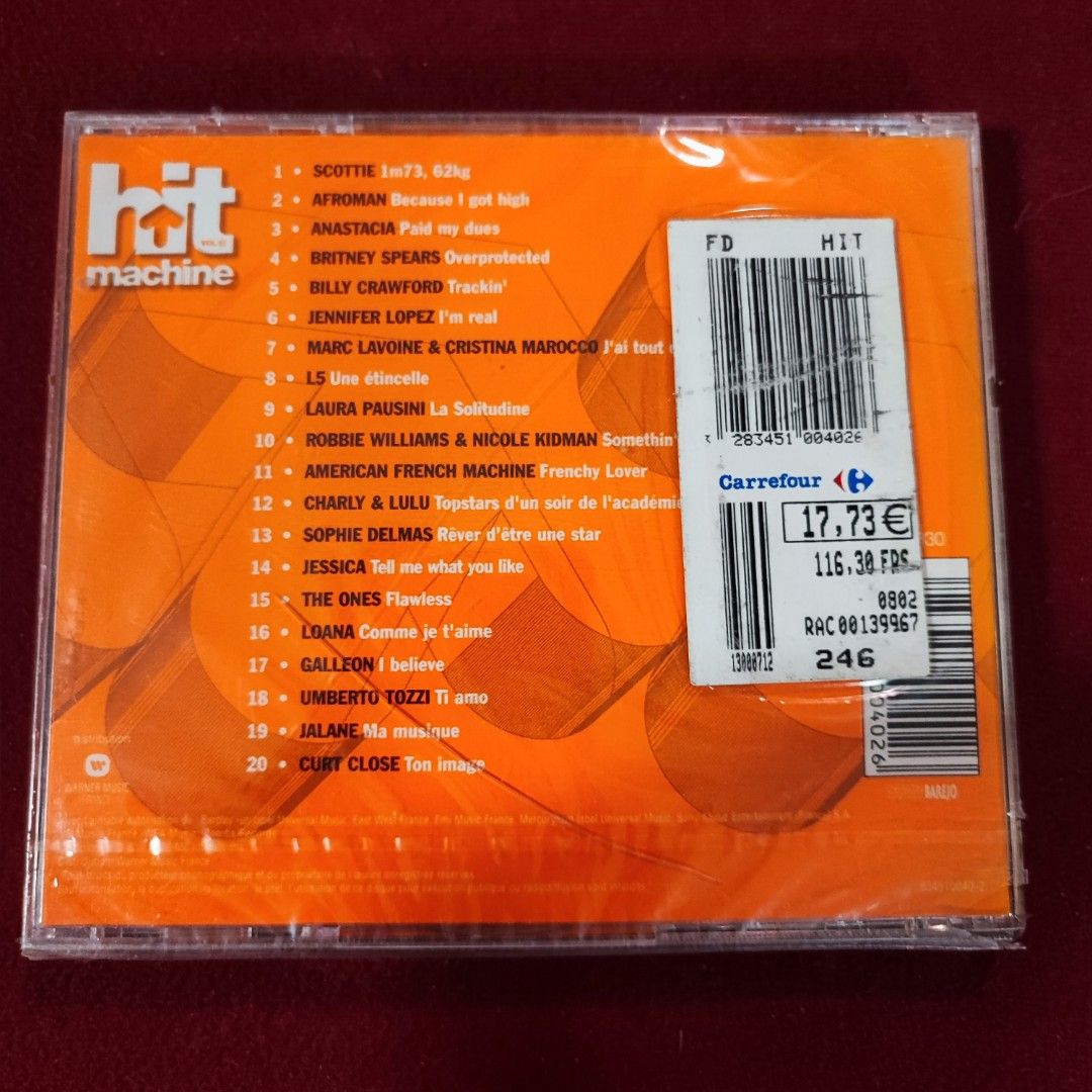 100%new Hit Machine Vol 11 CD / 2002年 華納唱片 #罕有全新未開, 興趣及遊戲, 音樂、樂器 & 配件 ...