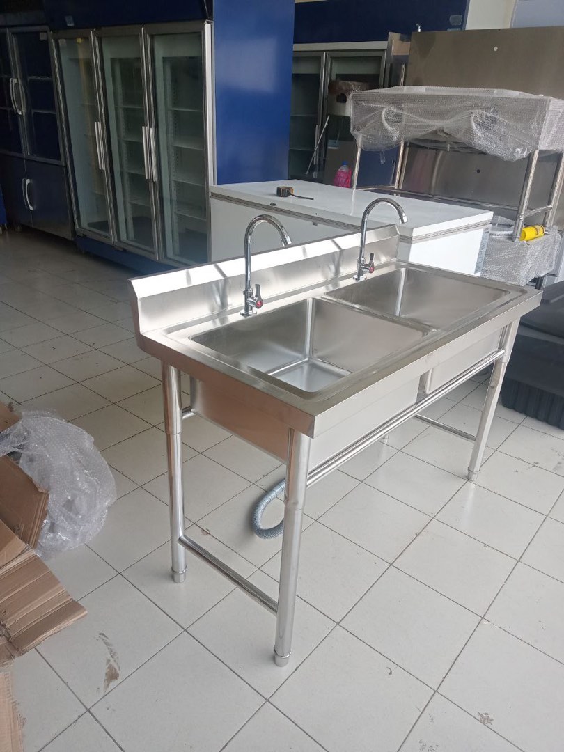 Stainless Steel Double sink with tap(439), TV & Home Appliances ...