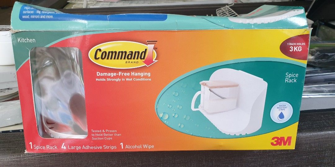 3M command spice rack, Furniture & Home Living, Bathroom & Kitchen ...
