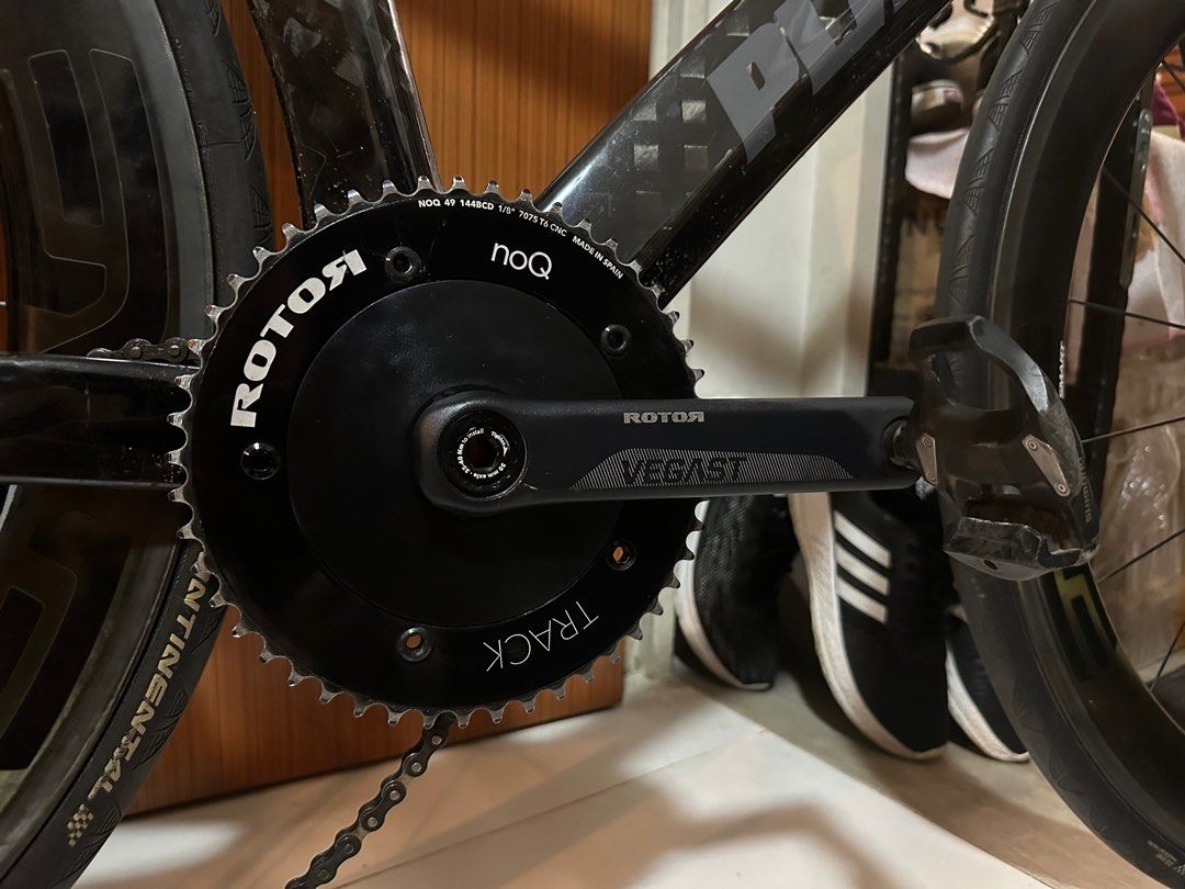 49T Rotor Vegast Track Crankset, Sports Equipment, Bicycles & Parts ...