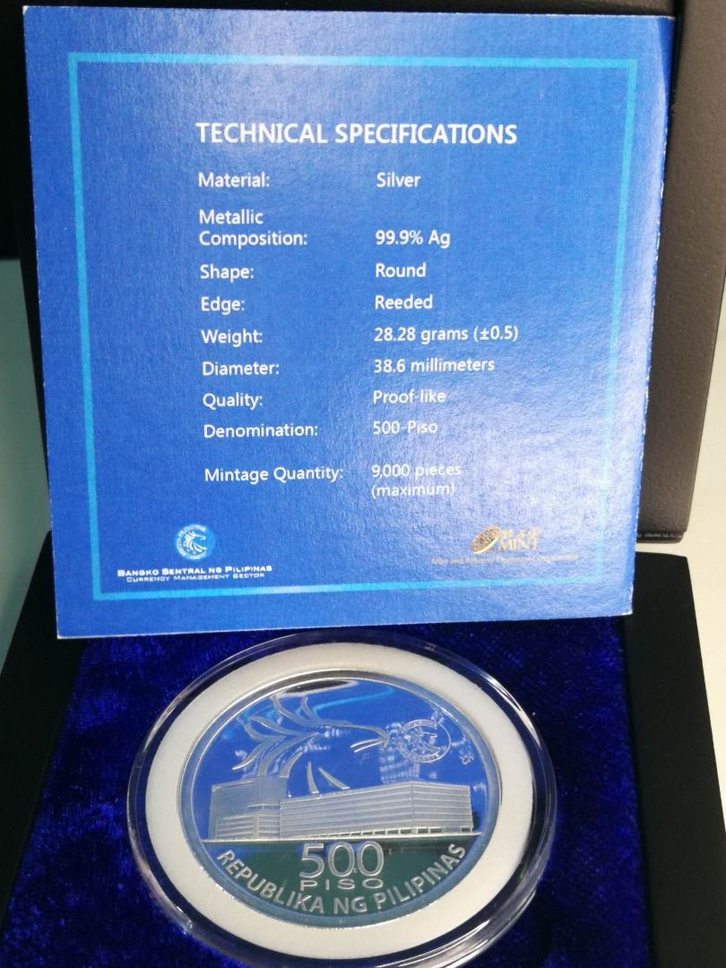 500 PISO 70TH BSP Anniversary with Box and COA, Hobbies & Toys ...