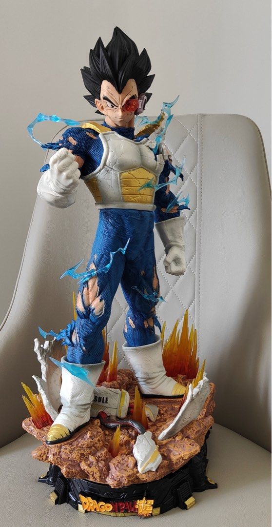 57CM Dragon Ball GK Super Saiyan LX Vegeta Three-Headed Sculpture Large ...