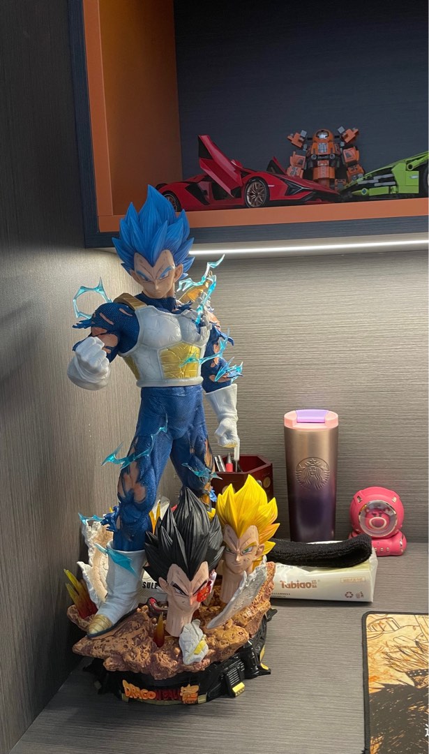 57CM Dragon Ball GK Super Saiyan LX Vegeta Three-Headed Sculpture Large ...