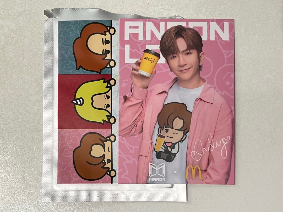 [換] 麥當勞 Baby Mirror 鏡仔卡 Anson Lo 換 Jeremy/ Frankie, 興趣及遊戲, 收藏品及紀念品, 明星周邊 - Carousell
