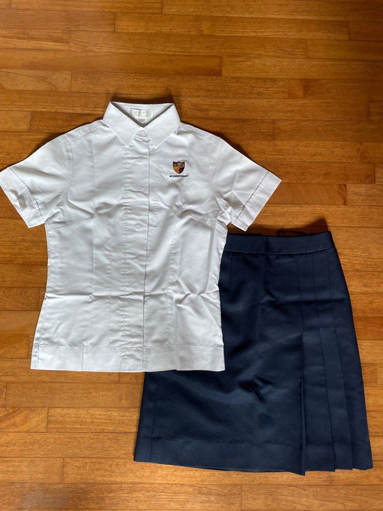 ACSI female/girl uniform full set, Women's Fashion, Dresses & Sets ...