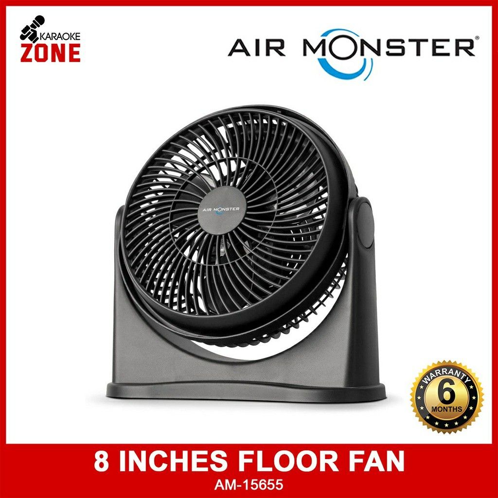 Air Monster 8 inches Floor Fan, TV & Home Appliances, Air Conditioning ...