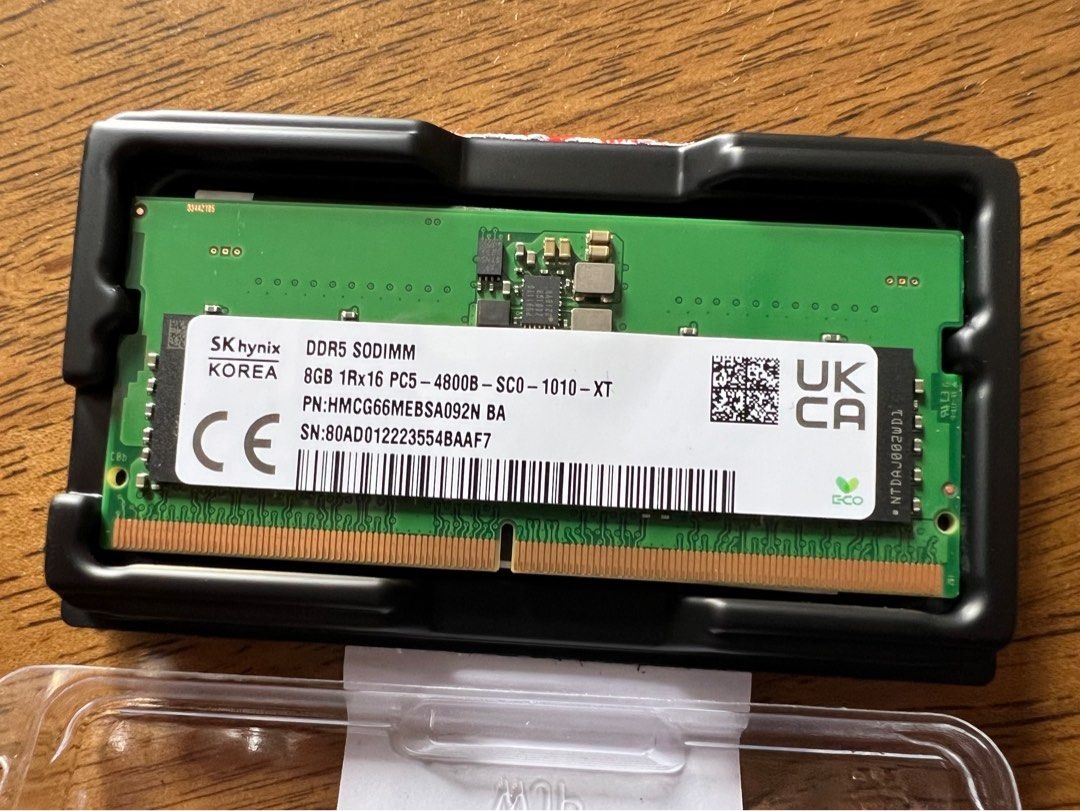 Alienware (SK Hynix Korea) DDR5 8GB Ram 4800mhz, Computers & Tech, Parts & Accessories, Computer ...