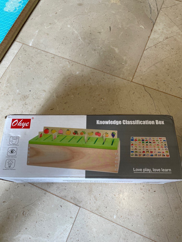 Alphabet and numbers knowledge classification box, Babies & Kids ...