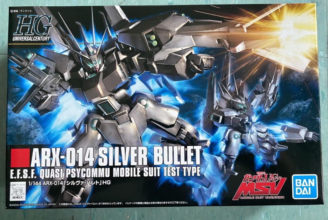 ARX-014 SILVER BULLET GUNDAM HGUC 1/144 GUNPLA BANDAI, Hobbies & Toys ...