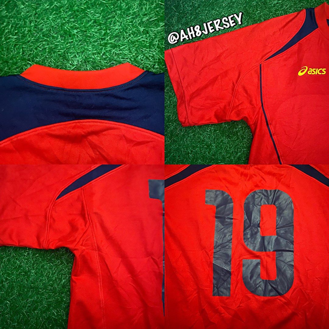 Asics Red Template Jersey - FC Akutagawa, Sports Equipment, Other ...