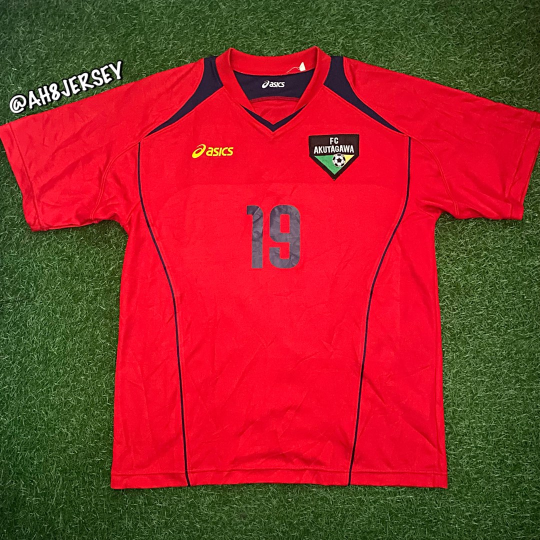 Asics Red Template Jersey - FC Akutagawa, Sports Equipment, Other ...