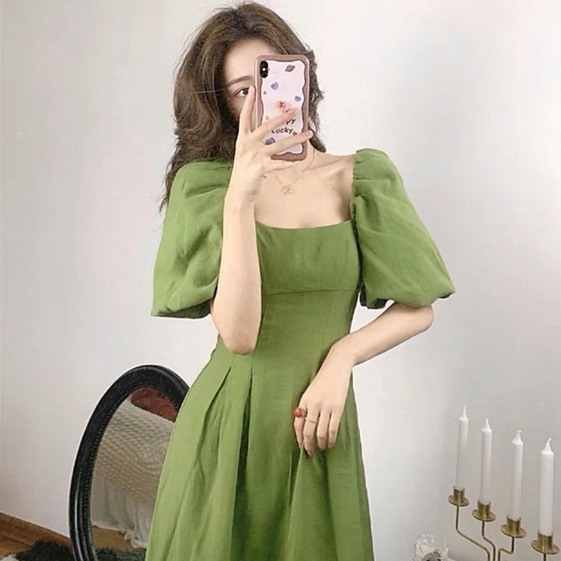 Avocado Green Dress, Women's Fashion, Dresses & Sets, Dresses on Carousell