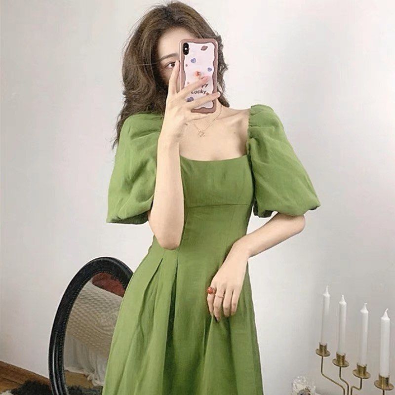 Avocado Green Dress, Women's Fashion, Dresses & Sets, Dresses on Carousell