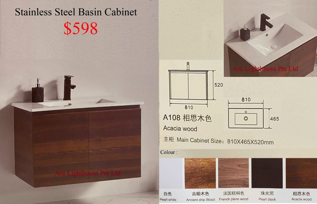 Baron Stainless Steel Basin Cabinet/Baron Basin Cabinet/Counter Top ...