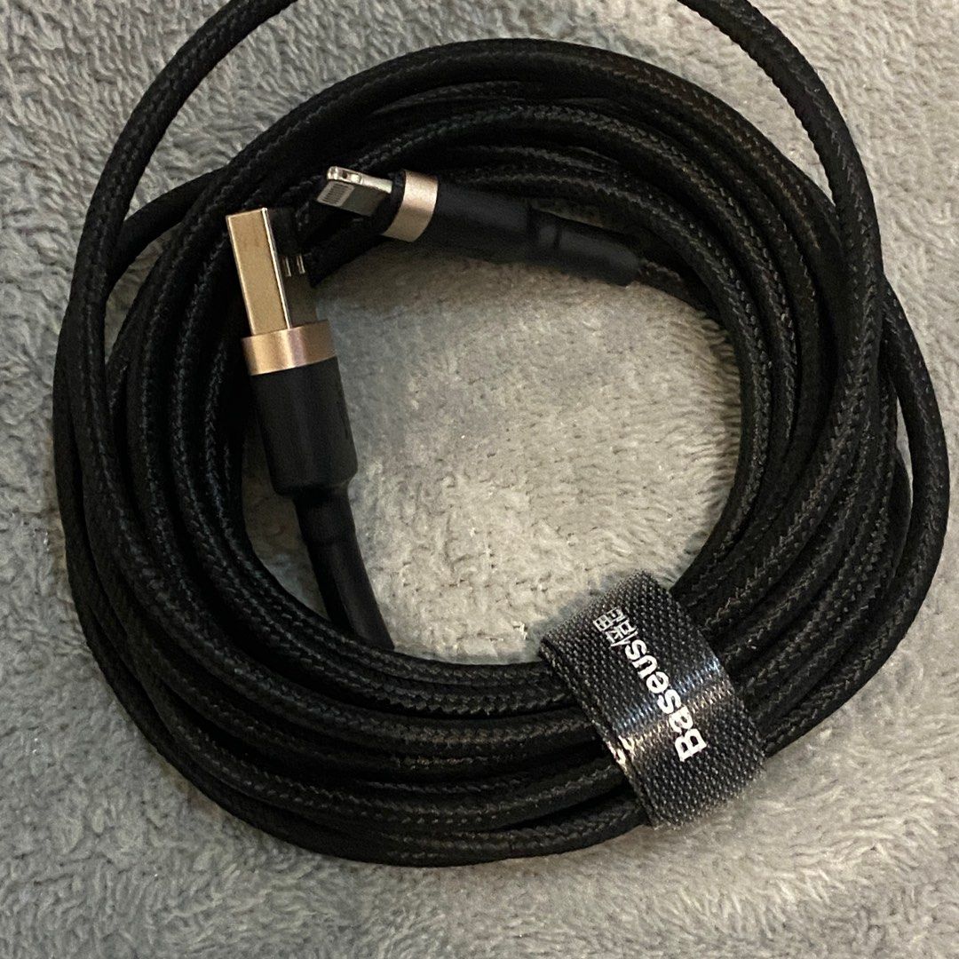 Baseus lighting cable 3m, Mobile Phones & Gadgets, Mobile & Gadget ...