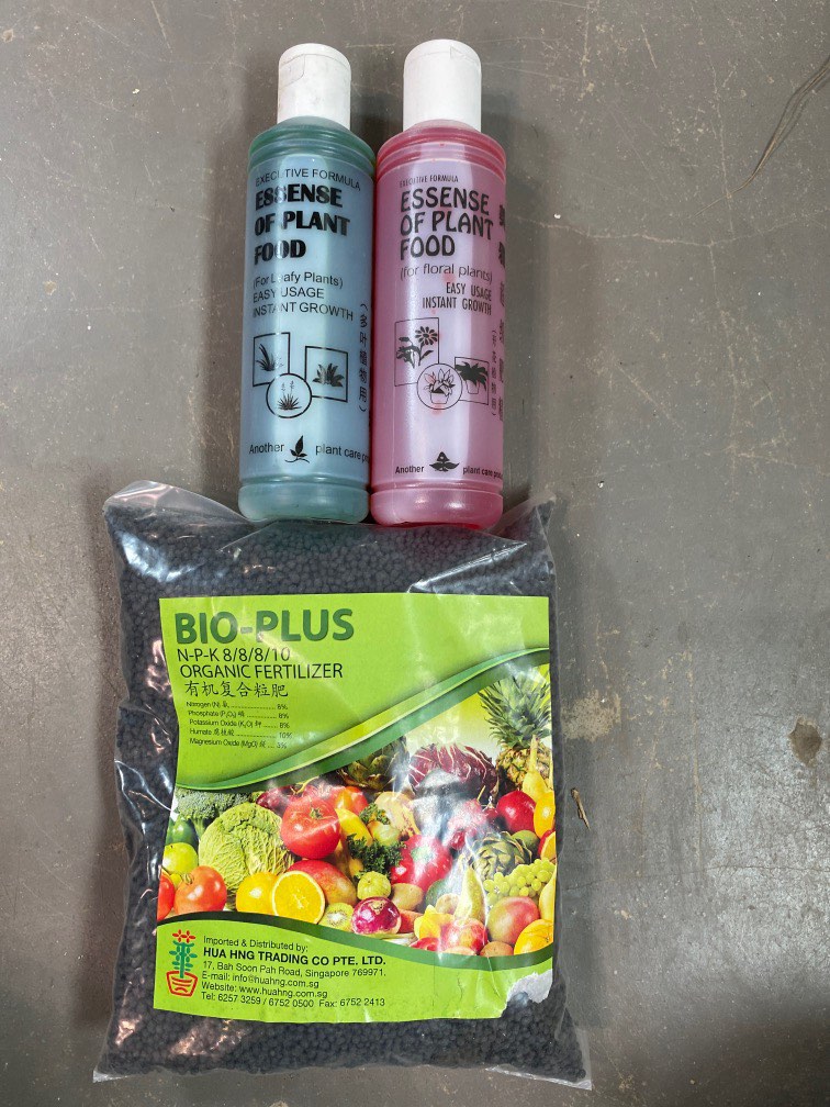 Bio-Plus fertiliser 1kg/Essence of Plant Food 250ml. $6 each, Furniture ...