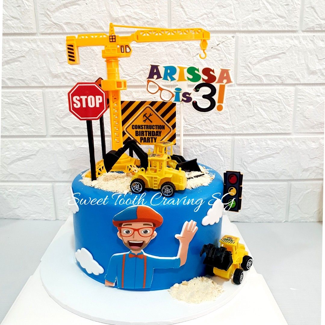 Blippi Cake, Food & Drinks, Homemade Bakes on Carousell