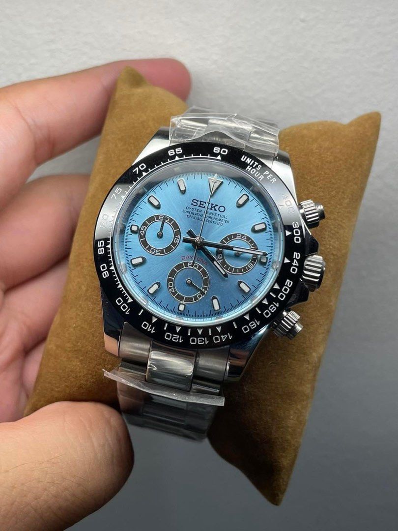 Seiko Daytona blue Mod SALE!, Luxury, Watches on Carousell