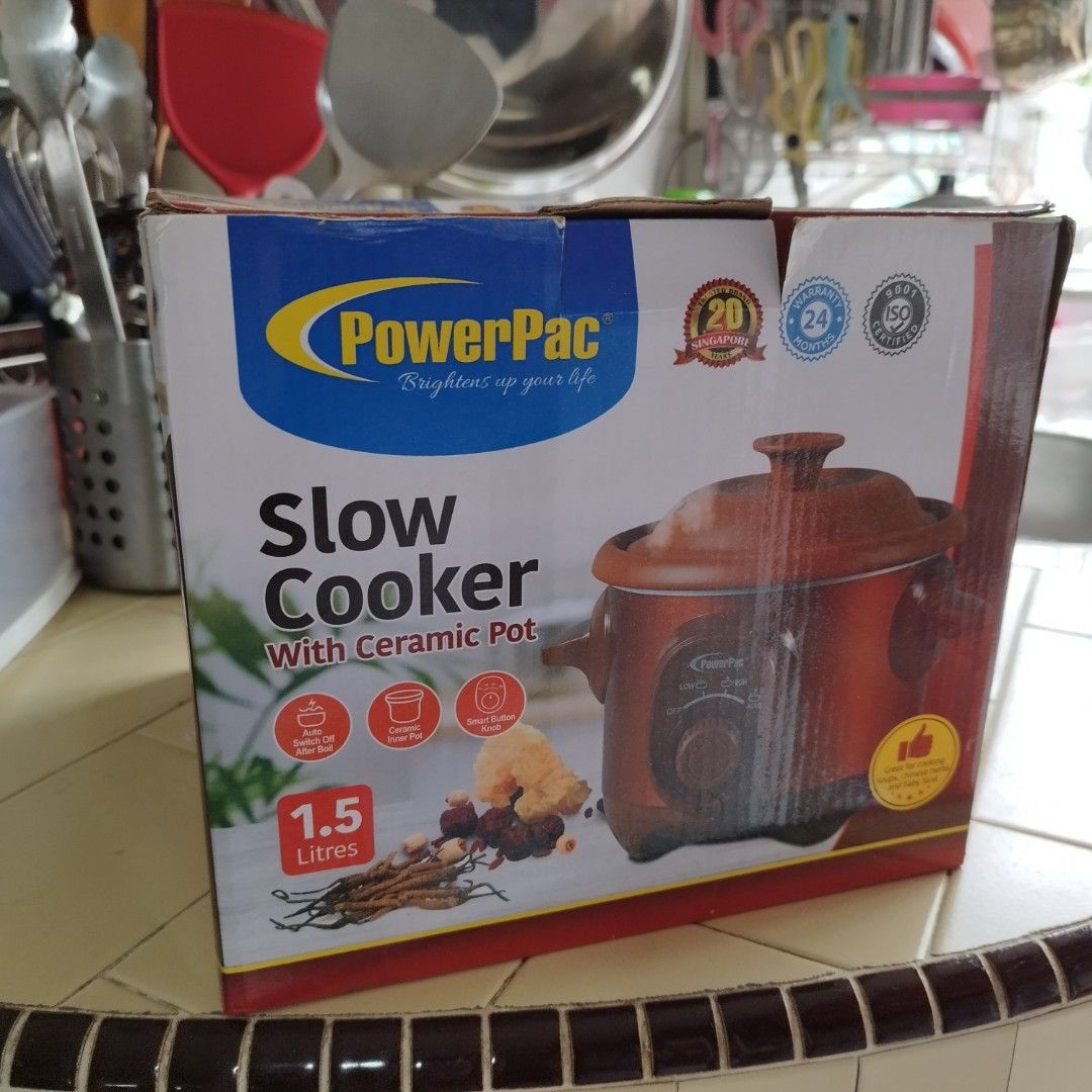 Brand new Power Pac Slower Cooker. l.5 liter, TV & Home Appliances ...