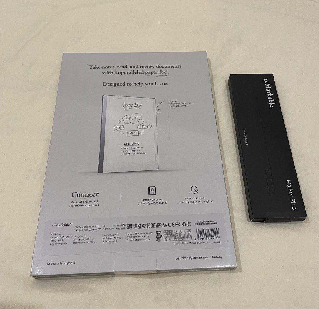 [Brand New] reMarkable 2 with Marker Plus, Mobile Phones & Gadgets ...