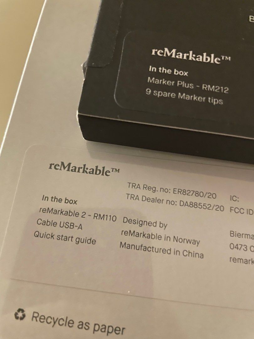 [Brand New] reMarkable 2 with Marker Plus, Mobile Phones & Gadgets ...