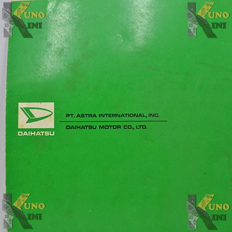 BUKU SERVICE DAIHATSU KENDARAAN KOMERSIL (PICK UP, LIGHT TRUCK, JEEP ...
