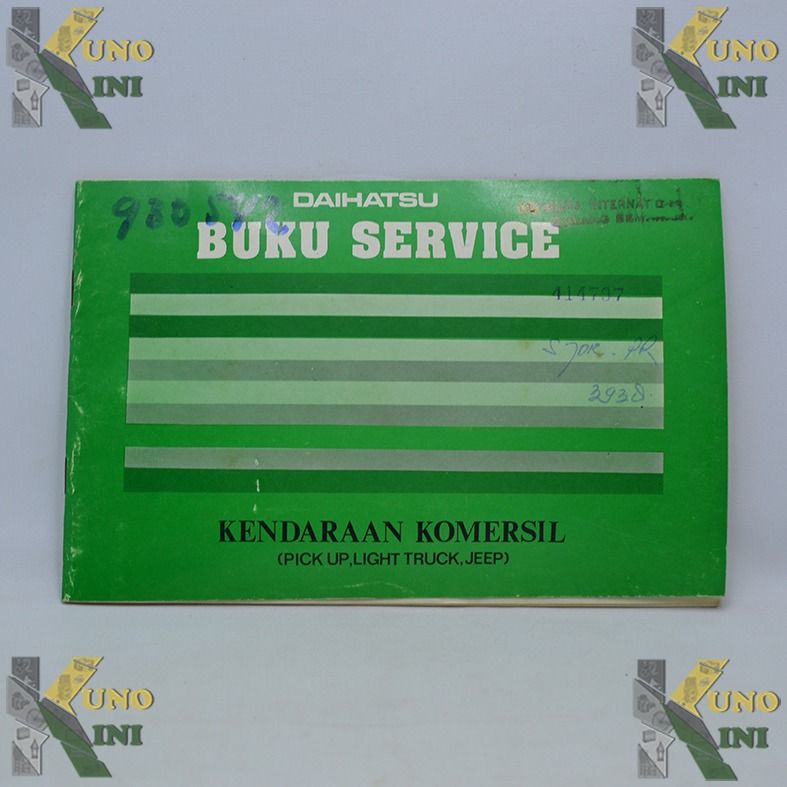 BUKU SERVICE DAIHATSU KENDARAAN KOMERSIL (PICK UP, LIGHT TRUCK, JEEP ...