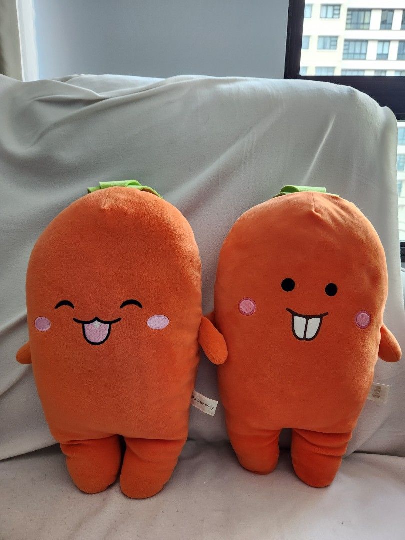 Carrot soft toy set, Hobbies & Toys, Toys & Games on Carousell