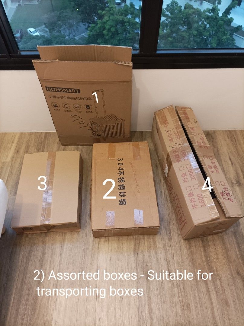 Carton boxes - Assorted sizes, Furniture & Home Living, Home Improvement & Organisation, Storage ...