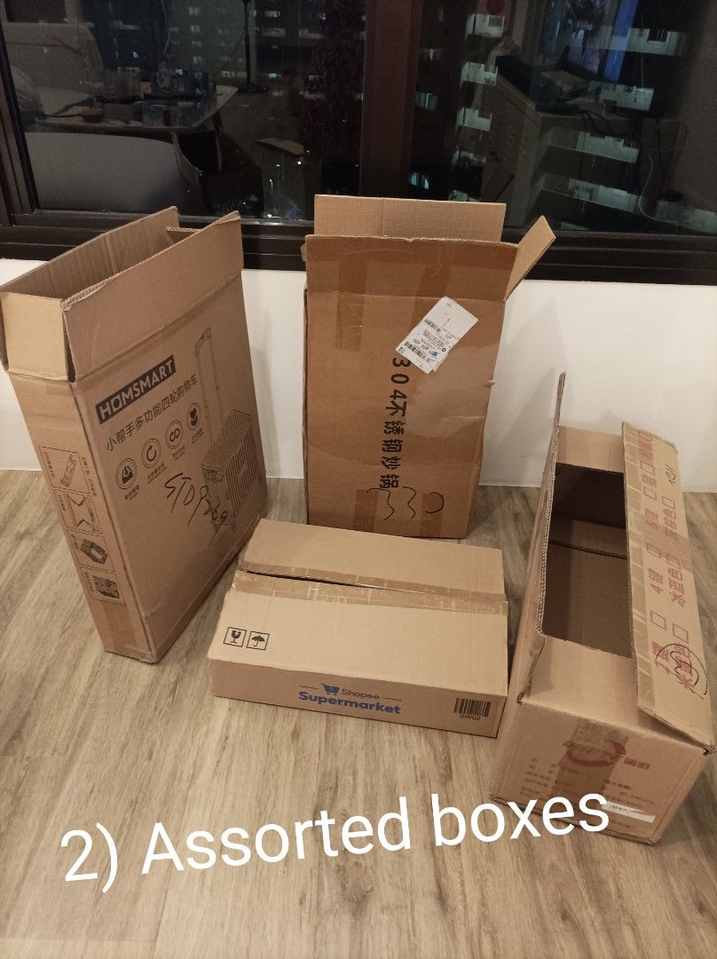 Carton boxes - Assorted sizes, Furniture & Home Living, Home Improvement & Organisation, Storage ...