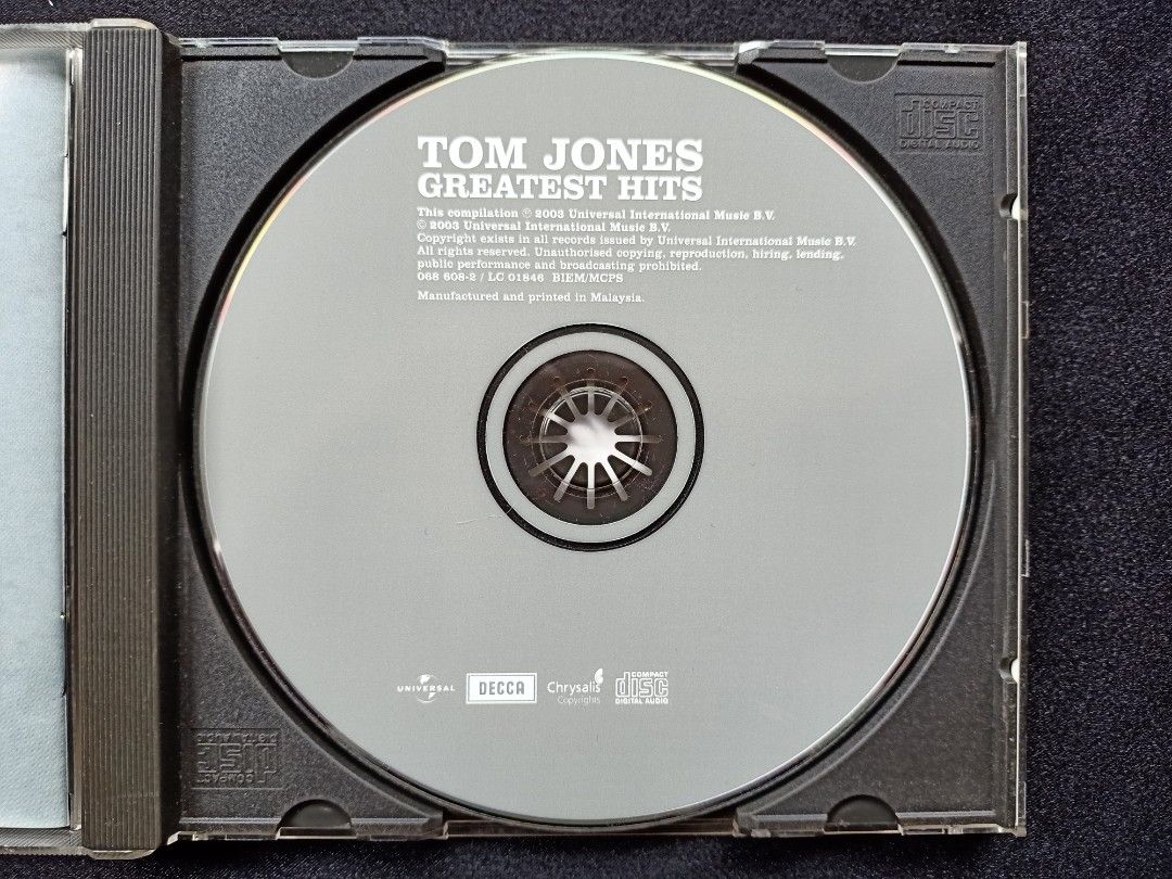Cd Tom Jones Greatest Hits Hobbies And Toys Music And Media Cds And Dvds